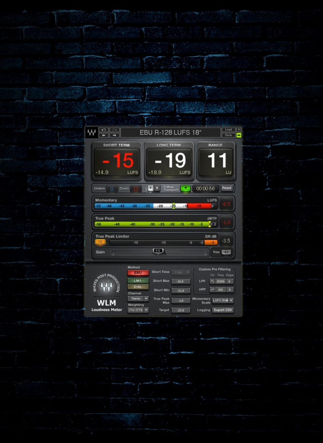 Waves WLM Plus Loudness Meter Plug-In (Download)