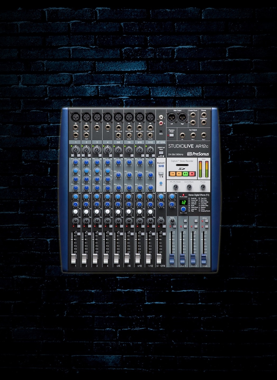 PreSonus StudioLive AR12c - 12-Channel USB-C Analog Recording Mixer ...