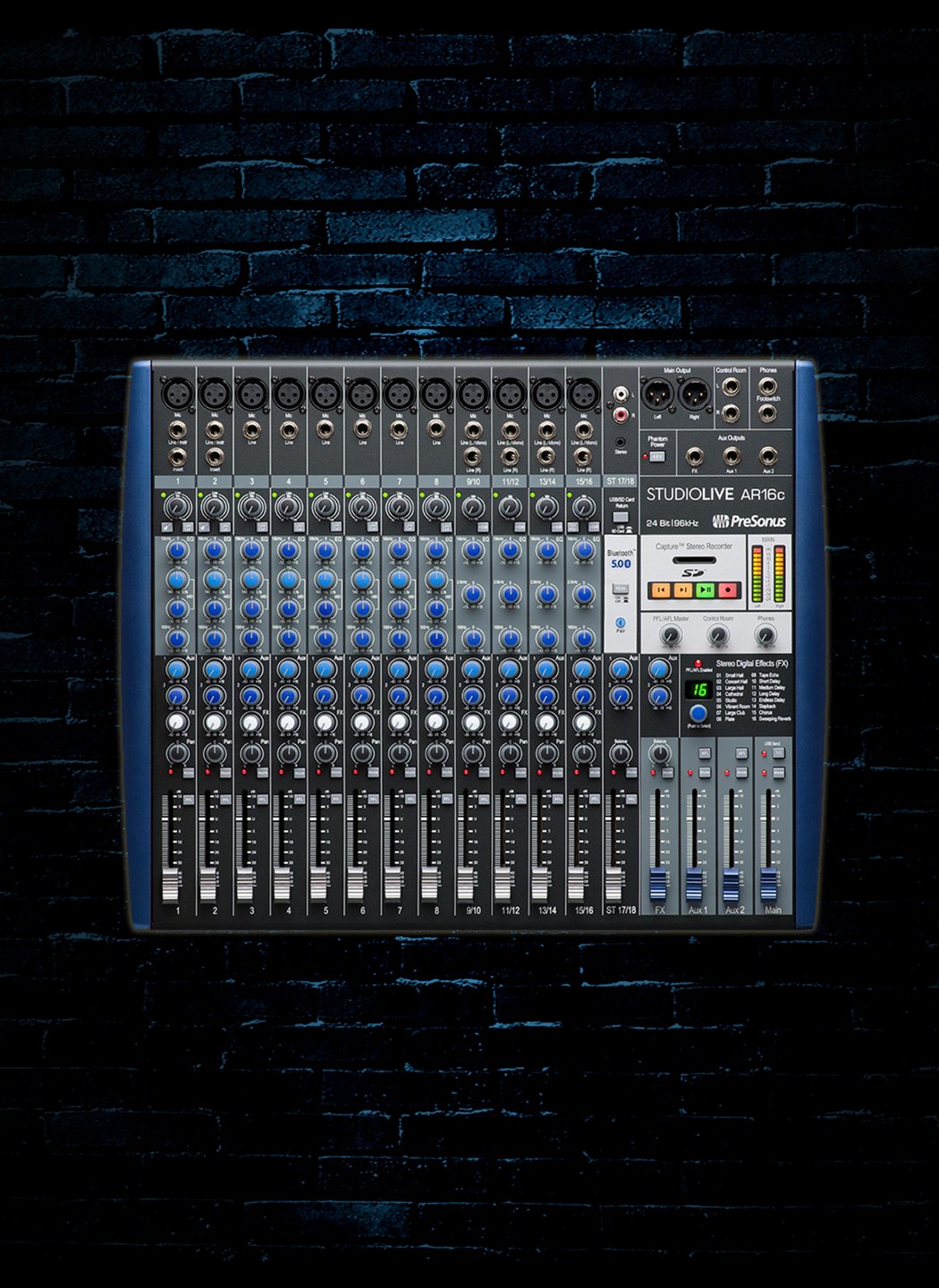 PreSonus StudioLive AR16c - 16-Channel USB-C Analog Recording Mixer ...