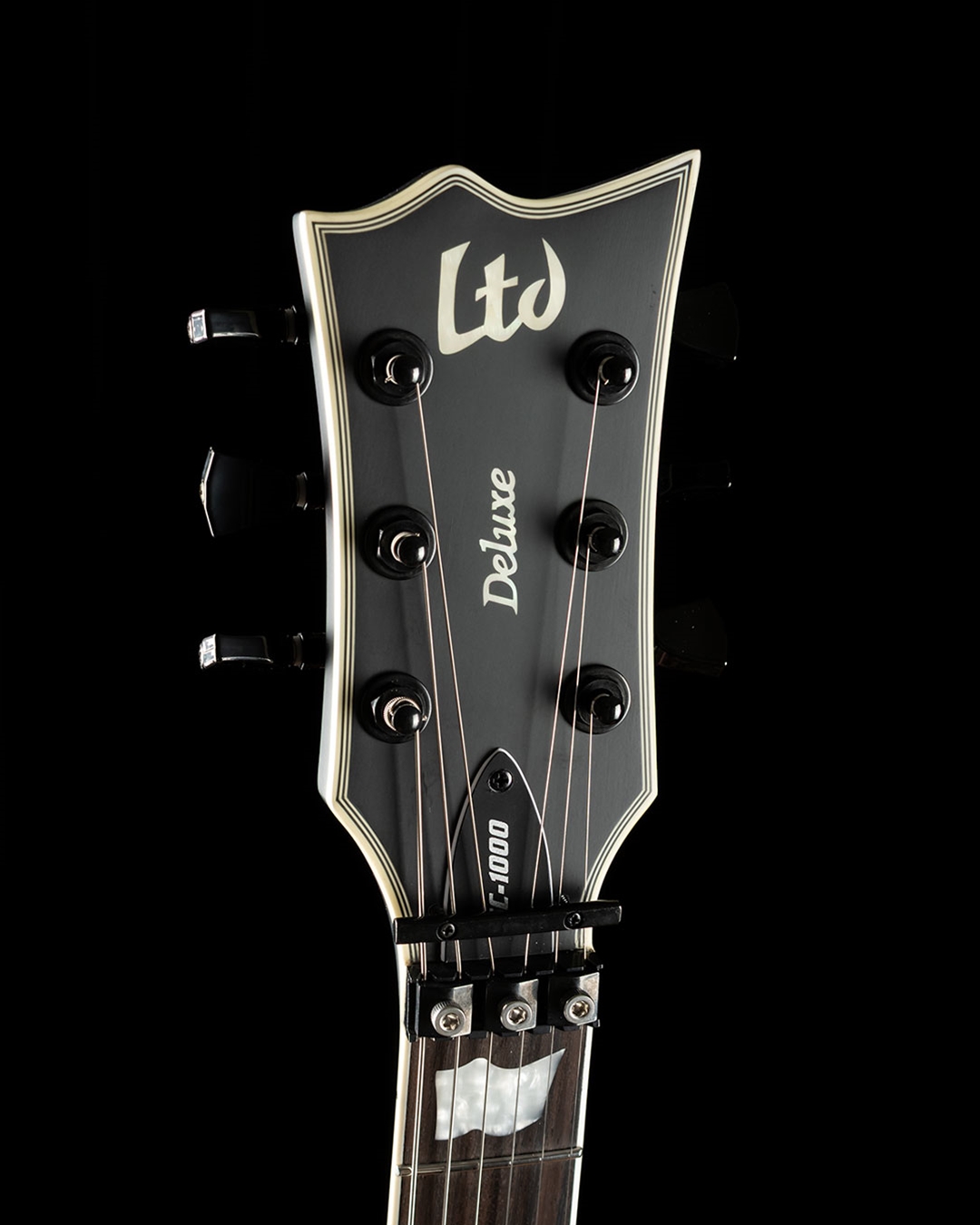 LTD EC-1000FR LTD Deluxe EC-1000FR Electric Guitar - Black Satin With ...