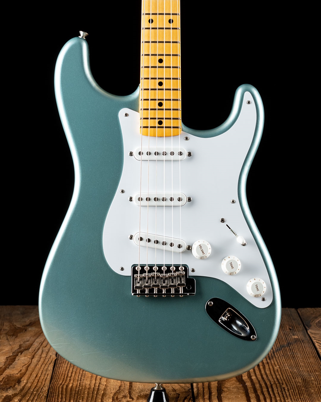 Fender Custom Shop '55 Dual-Mag Stratocaster - Aged Fire Mist Silver