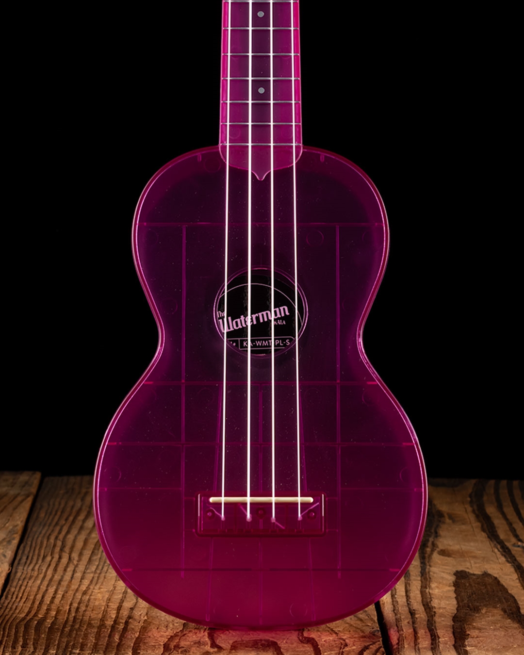 Kala Soprano Waterman Ukulele - Amethyst Purple Transparent