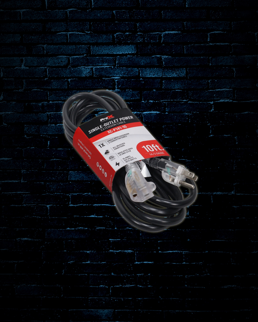 ProX 10' 110v to 110v Female Power Cord 14AWG