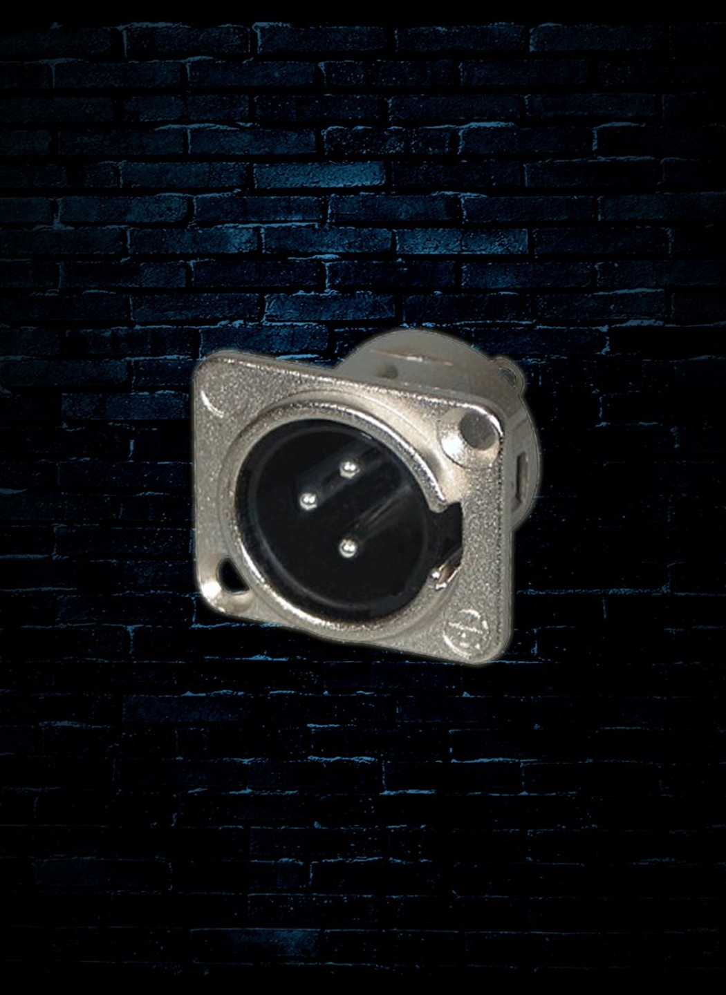 Neutrik NC3MD-L-1 XLR Male Panel Mount Connector - Nickel